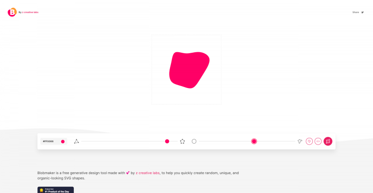 流体シェイプを作れるツール「Blobmaker」 | Gradient Works